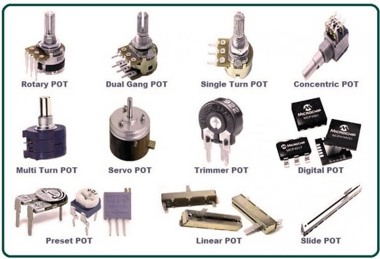 What Is a Potentiometer? | How Does Potentiometer Work? | Types of ...