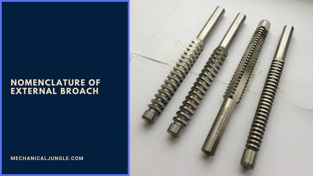 Parts of Pull-Type Broach Tool | What Is a Broaching Tool | Internal ...