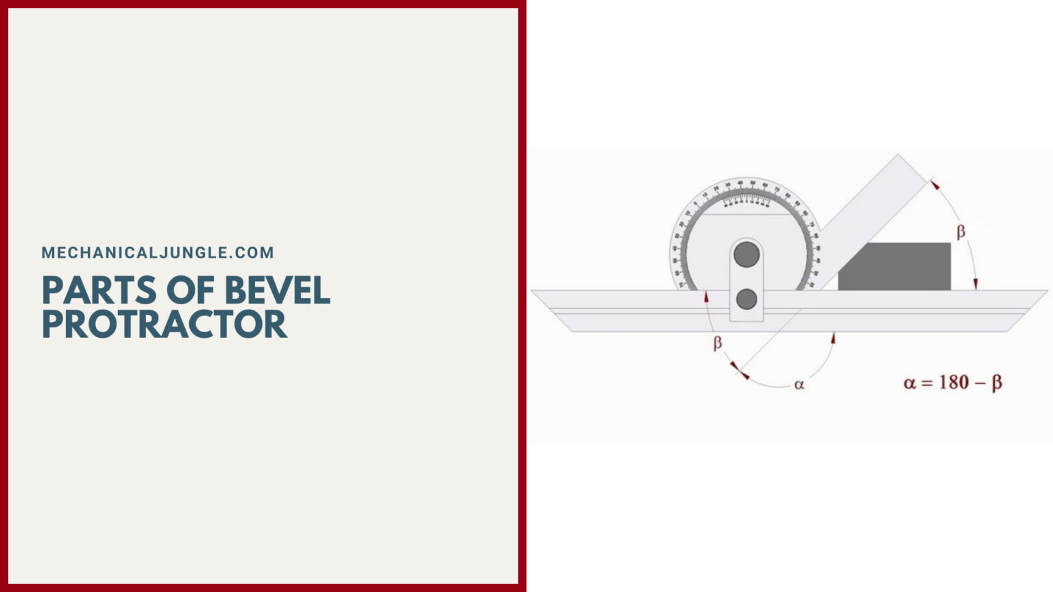 Parts of Bevel Protractor | Working of Bevel Protractor | Advantages of ...