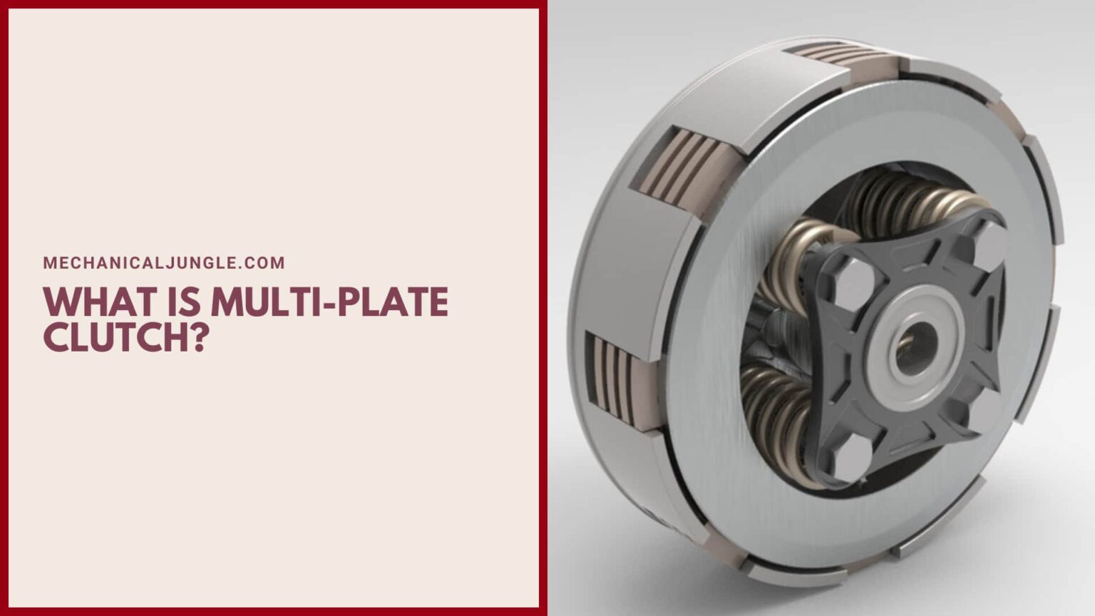 What Is Multi-Plate Clutch | Parts of Multi-Plate Clutch | Working ...