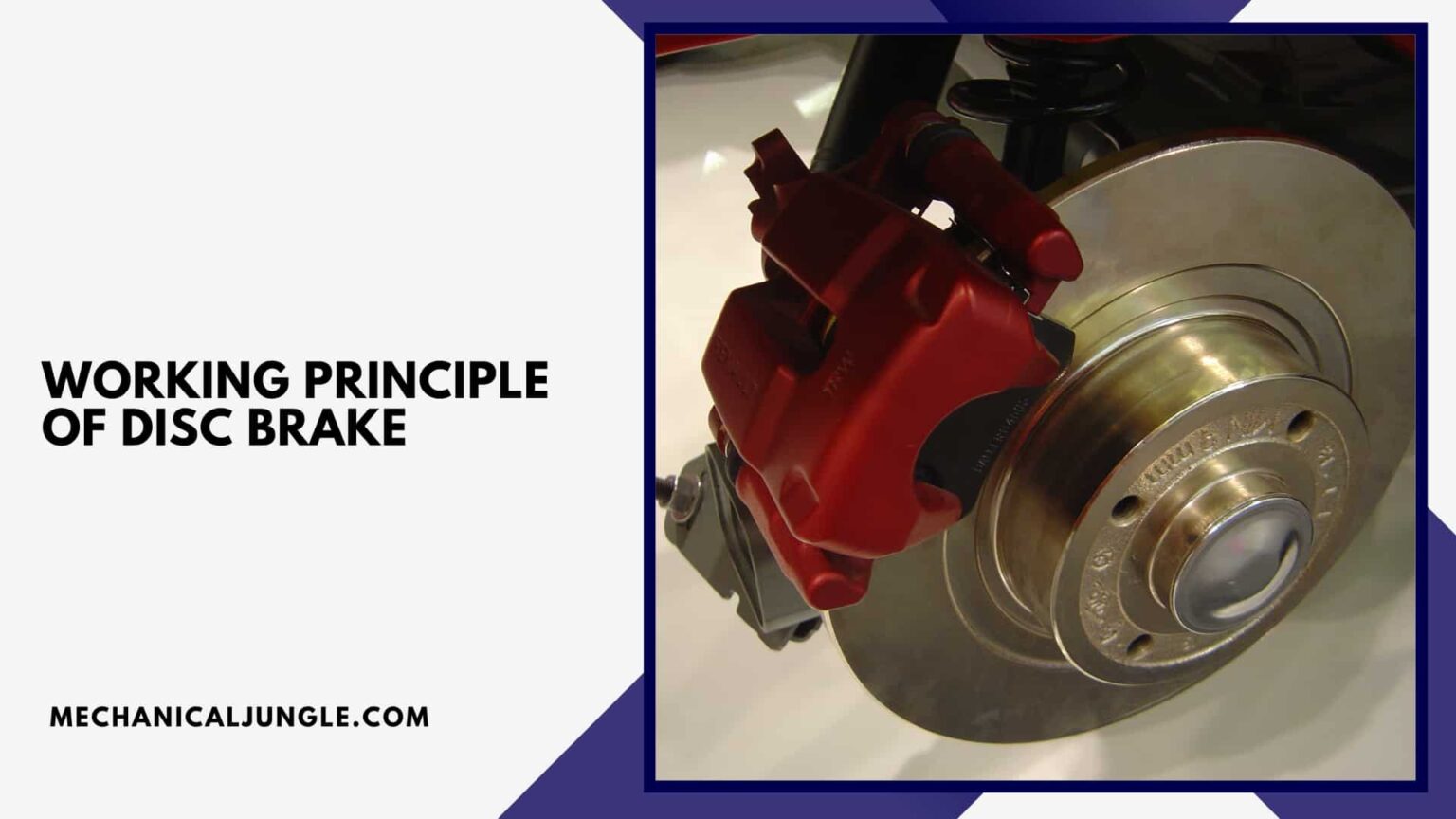 What Is Disc Brake? | Main Components of Disc Brake | Working Principle ...