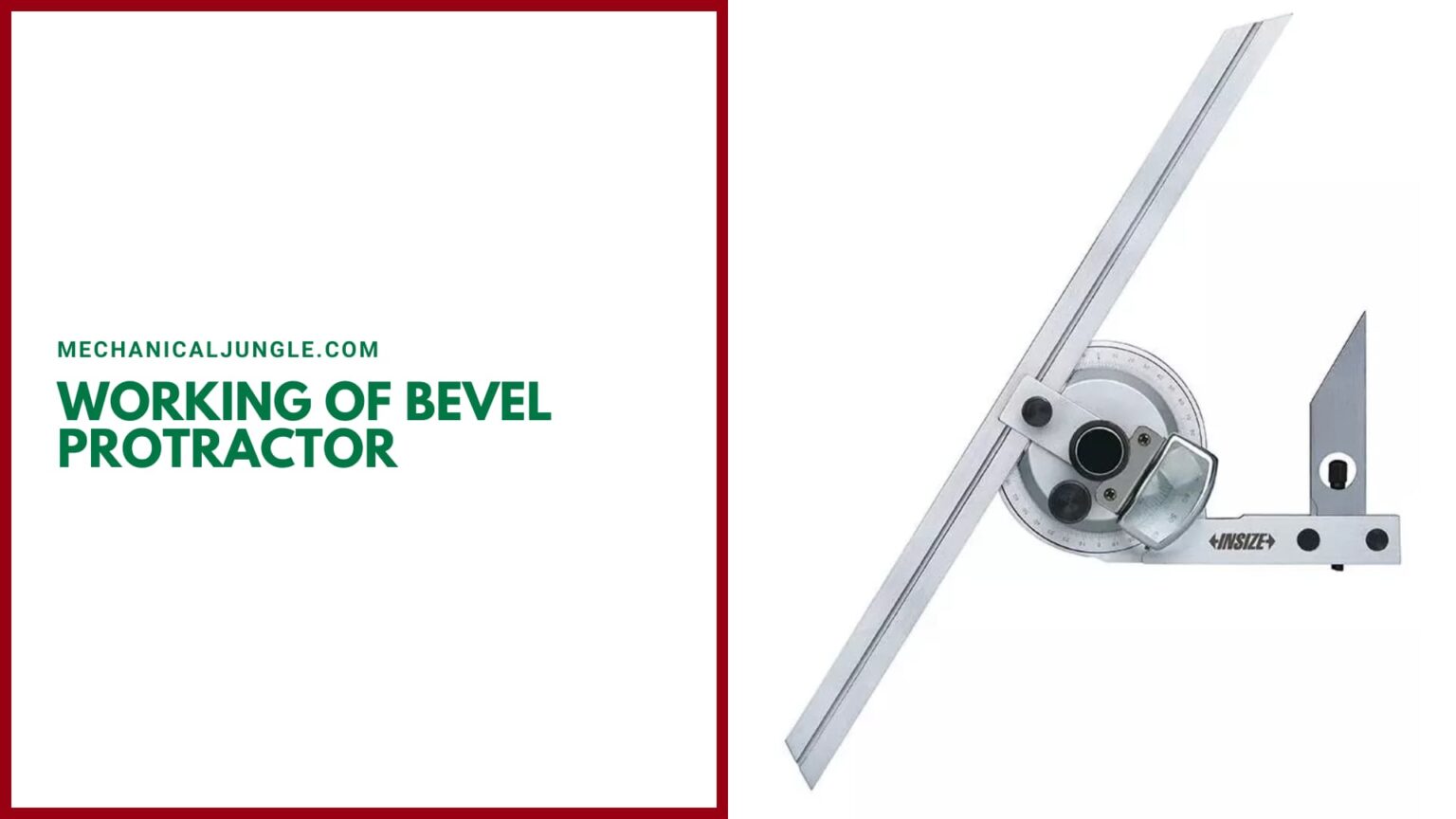 Parts of Bevel Protractor | Working of Bevel Protractor | Advantages of ...