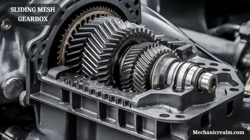 Sliding Mesh Gearbox | Parts of Sliding Mesh Gearbox | Construction of ...