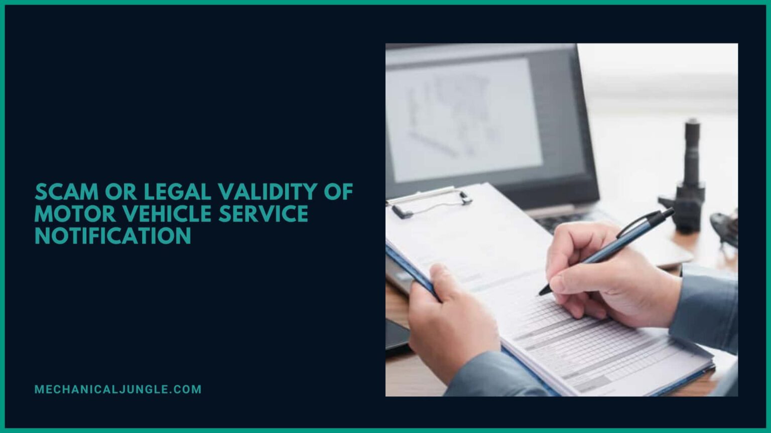 Motor Vehicle Service Notification | Scam or Legal Validity of Motor ...